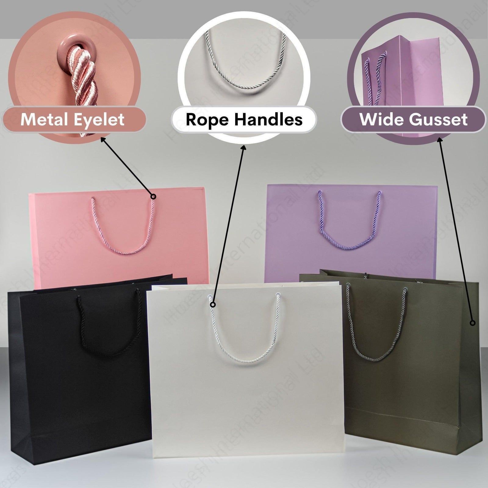 Kraft Paper Carrier Bags | Rope Handle Paper Bags