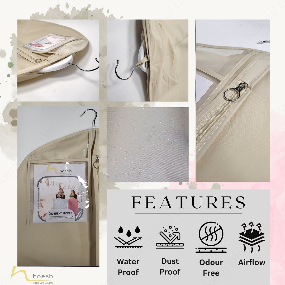 15″ inch Tapered Gusset Bridal Wedding Gown Dress Covers