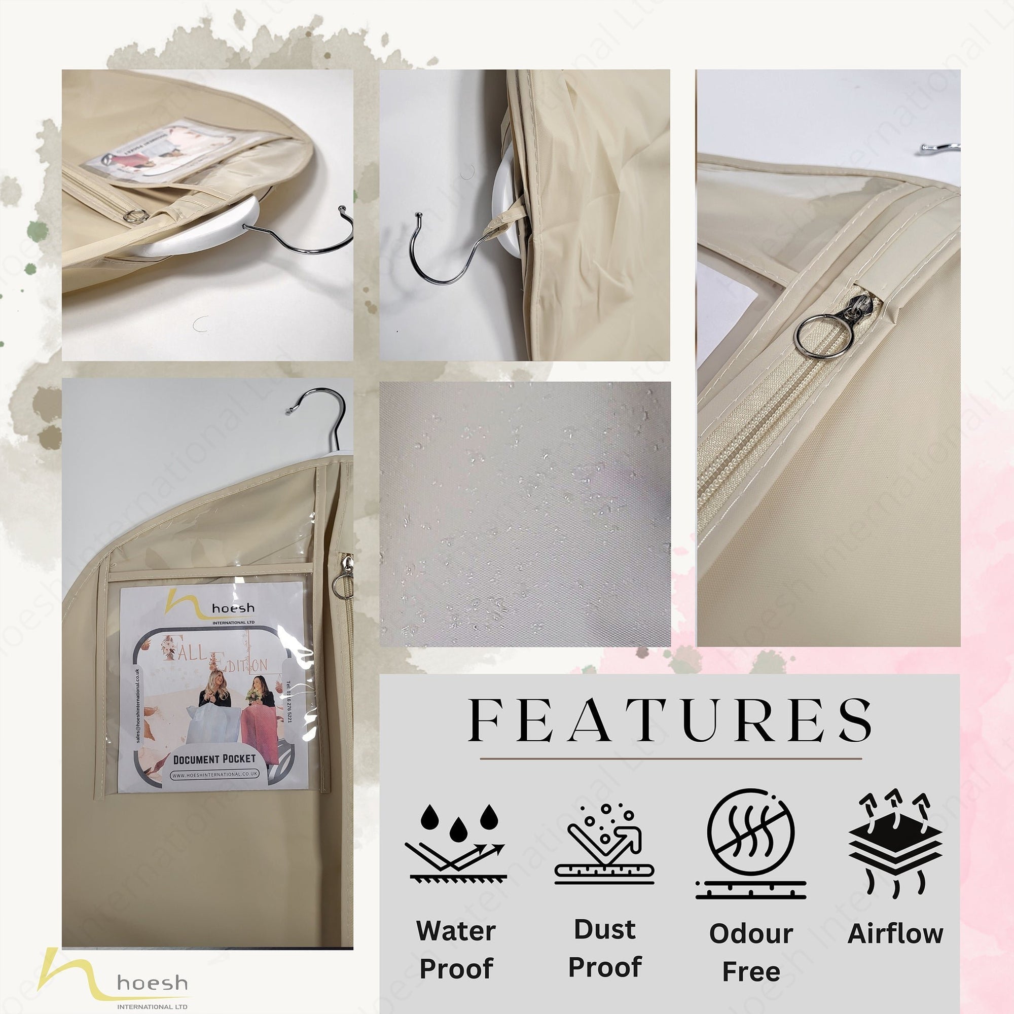 15″ Tapered Gusset Bridal Wedding Gown Dress Covers