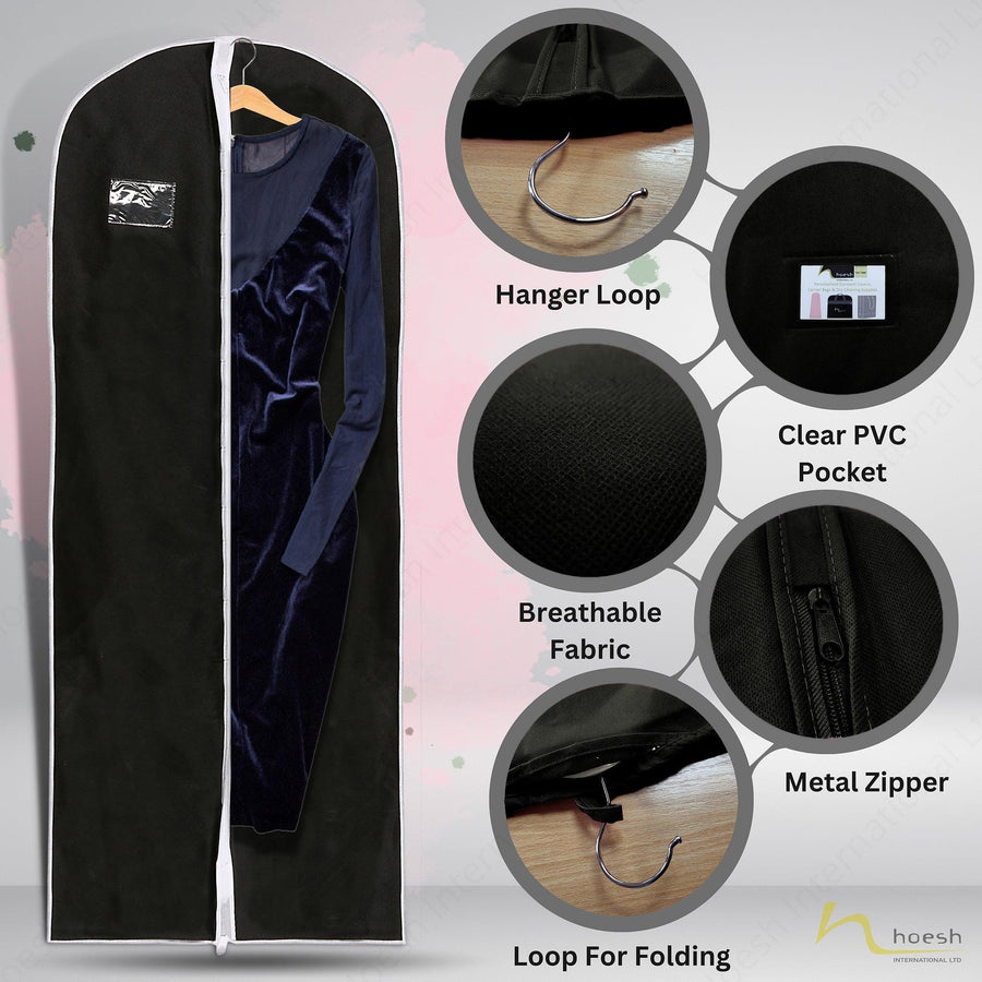 Bridesmaid Dress Cover | 60" Breathable Dress Garment Cover