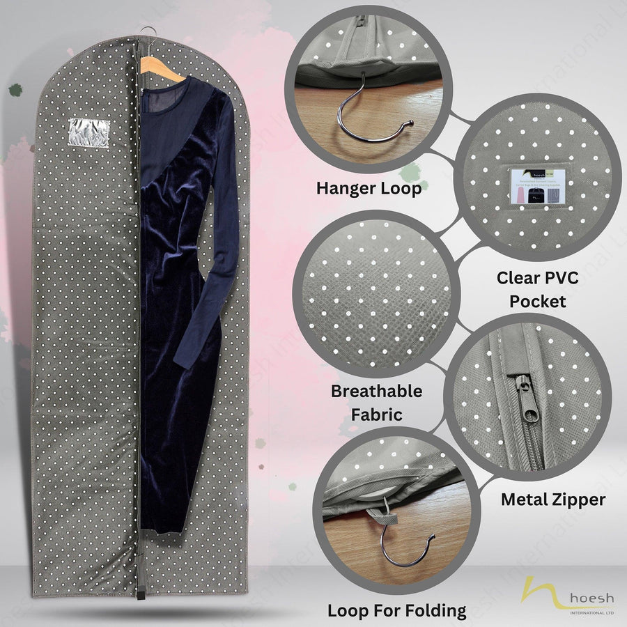 Bridesmaid Dress Cover | 60" Breathable Dress Garment Cover